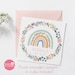 Boho Rainbow Floral Clipart Set, Boho Rainbow, Natural Colors, Pastel ...