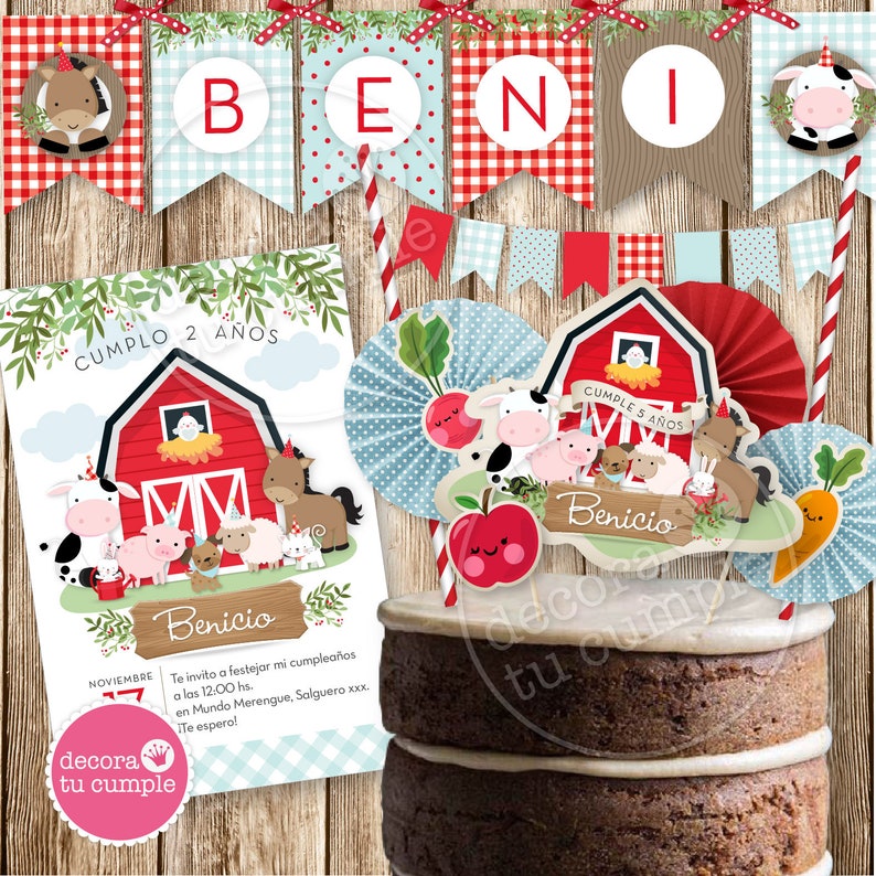 Printable Kit Farm Animals Barnyard Party Birthday - Etsy