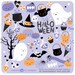 Cute Purple Halloween Clipart Set Transparent Background PNG - Etsy