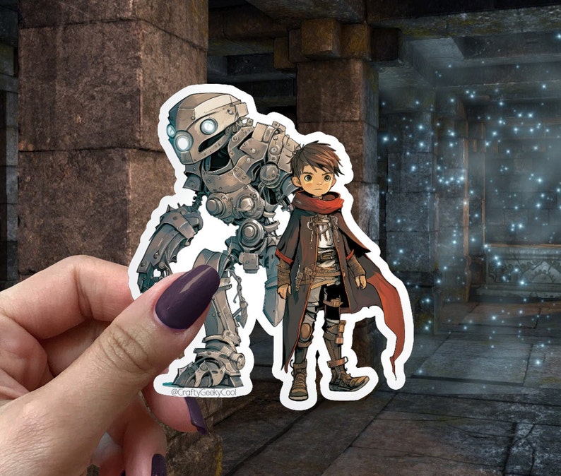 Dungeon Companions young Adventurer and Robot Protector - Etsy