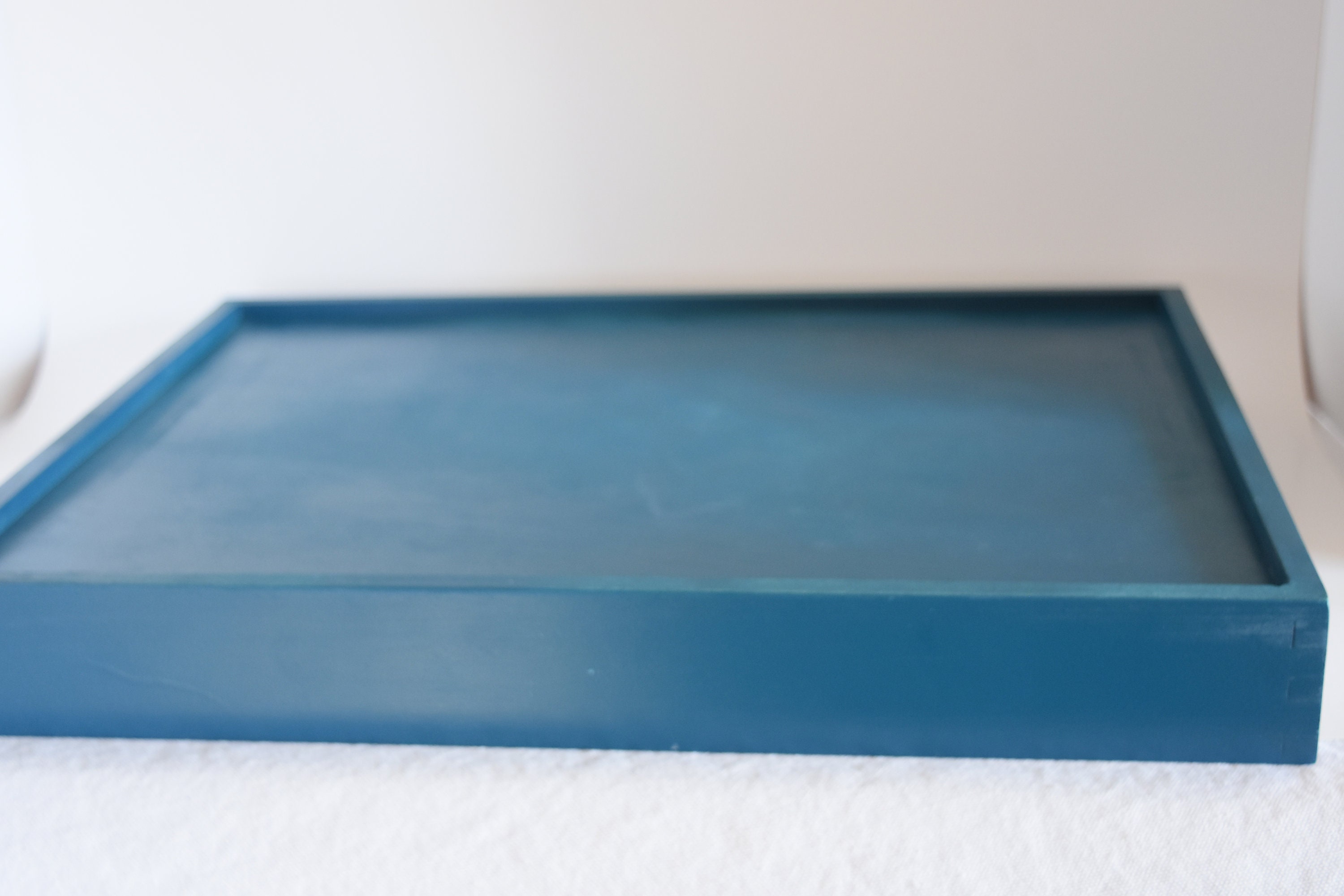 Large Wood and Resin Tray Teal Blue Tray Distressed Tray - Etsy UK