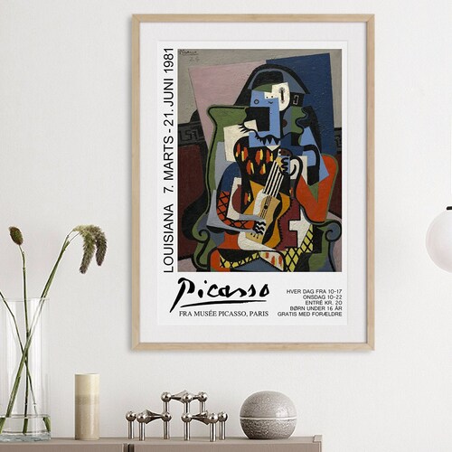 Pablo Picasso Art Exhibition Poster Abstract Art Cubism - Etsy UK