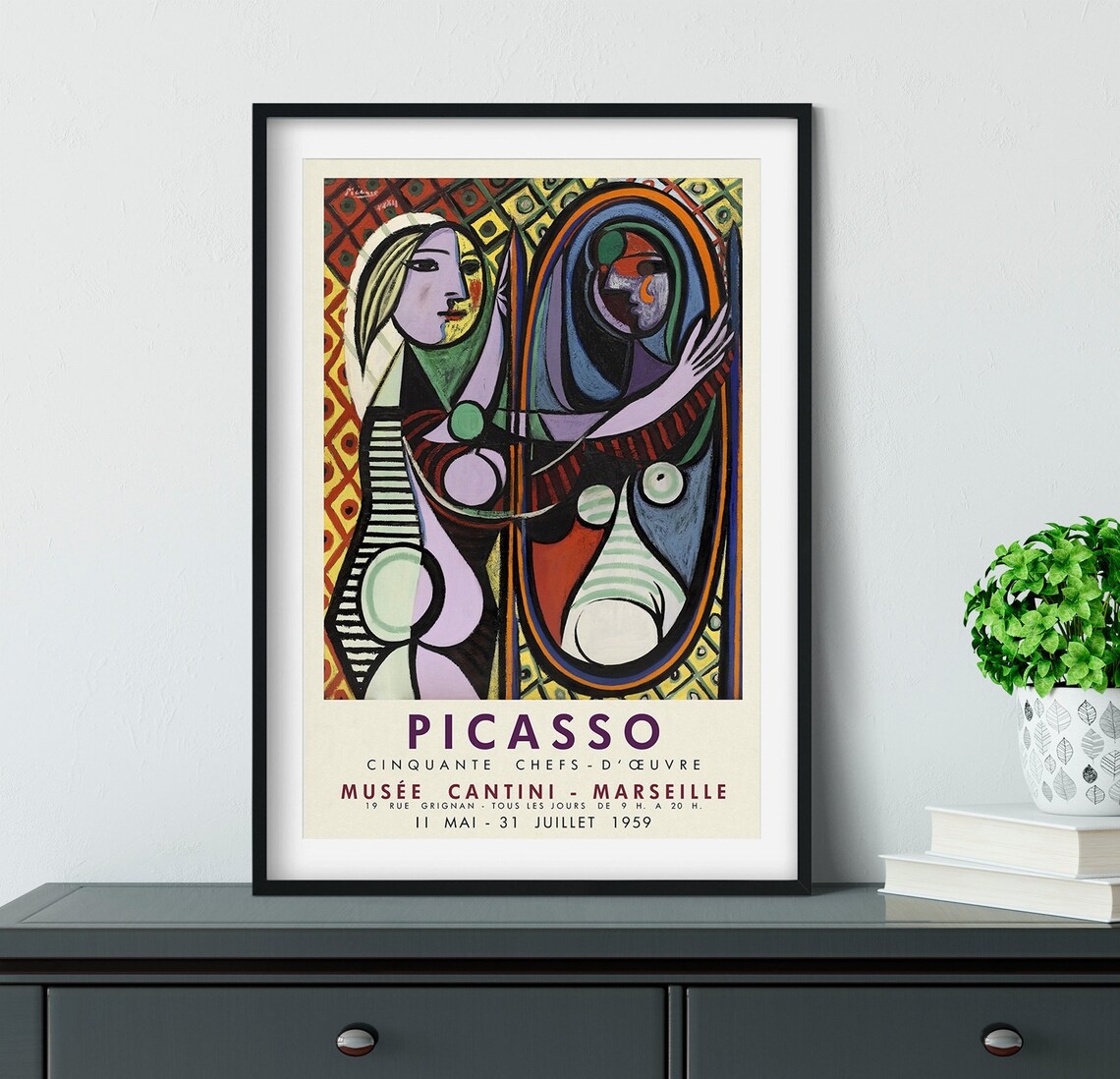 Pablo Picasso Art Exhibition Poster Abstract Art Cubism | Etsy UK