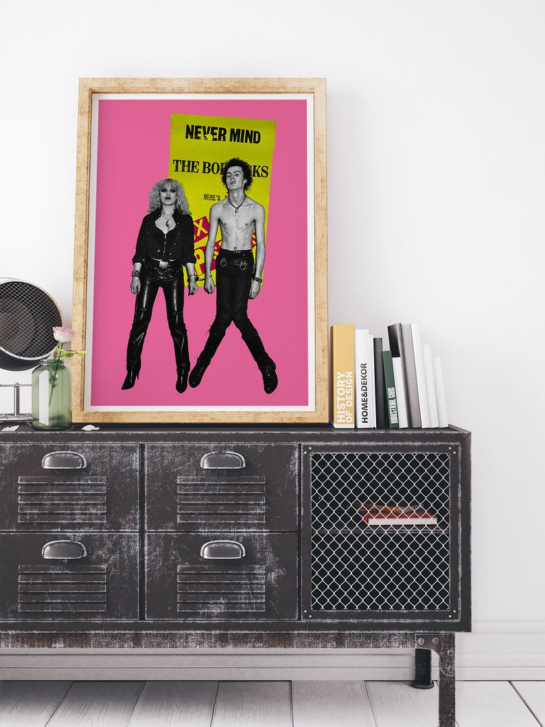Sid Vicious And Nancy Sex Pistols Art Print Vintage Retro Etsy