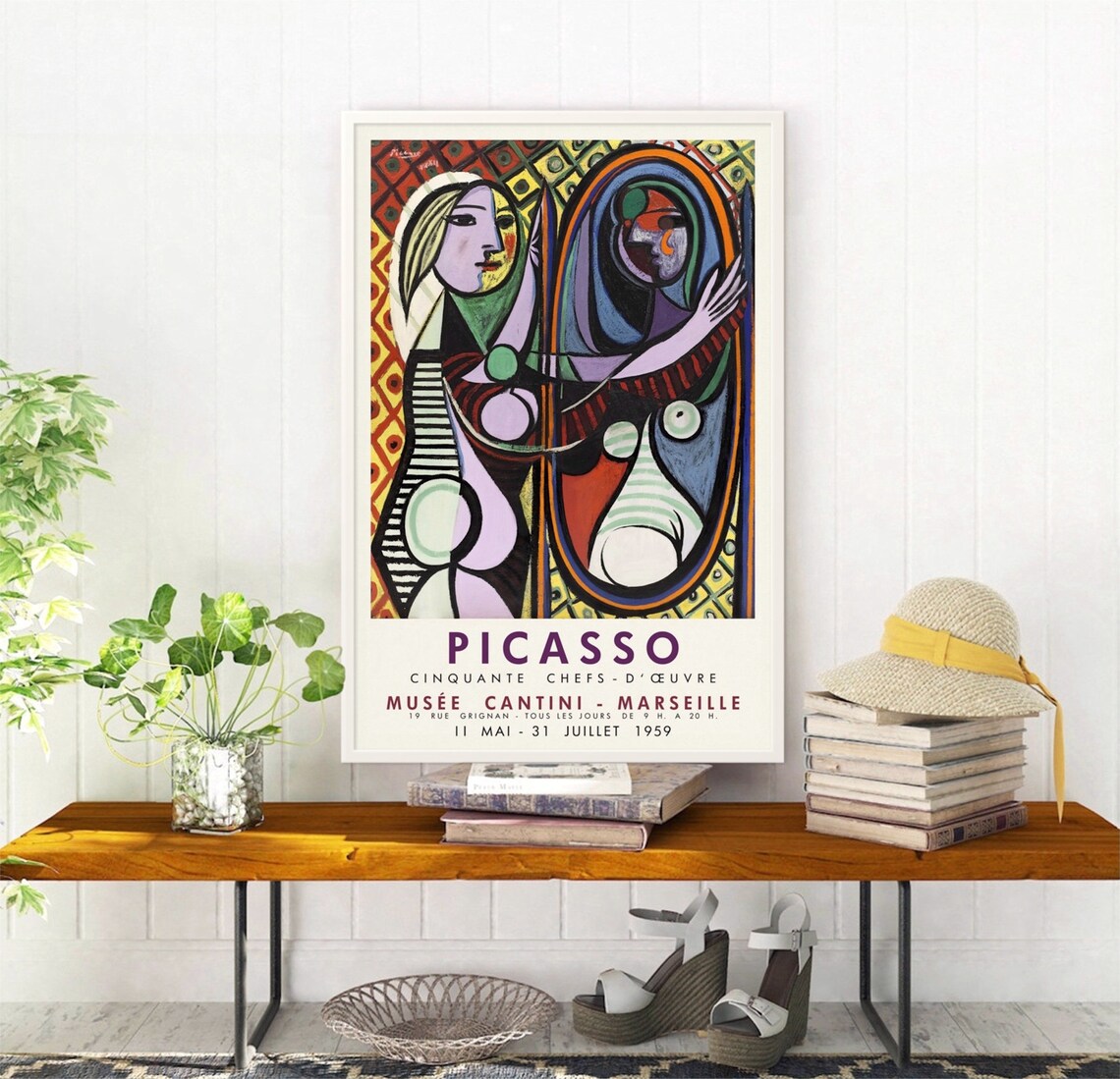 Pablo Picasso Art Exhibition Poster Abstract Art Cubism | Etsy UK