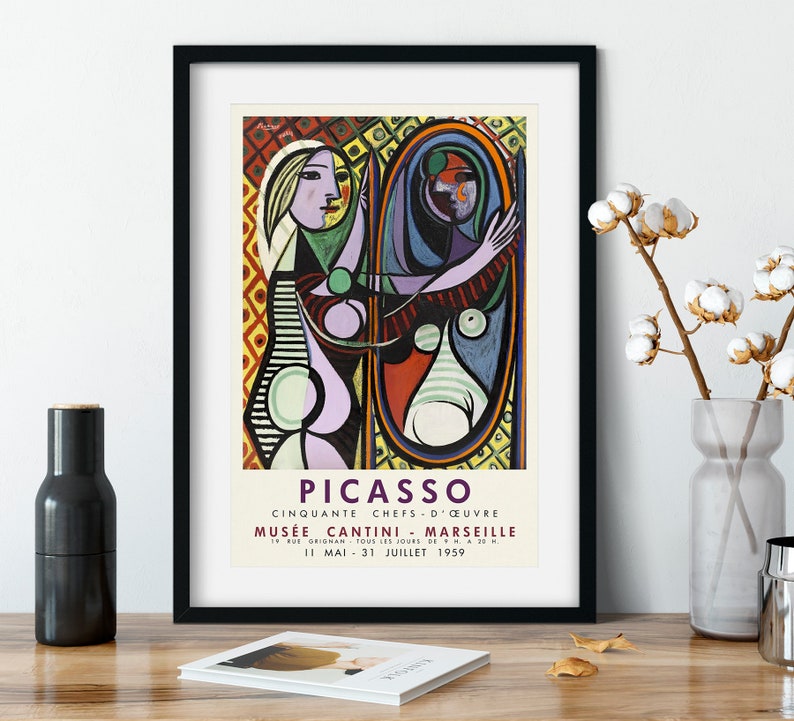 Pablo Picasso Art Exhibition Poster Abstract Art Cubism | Etsy UK