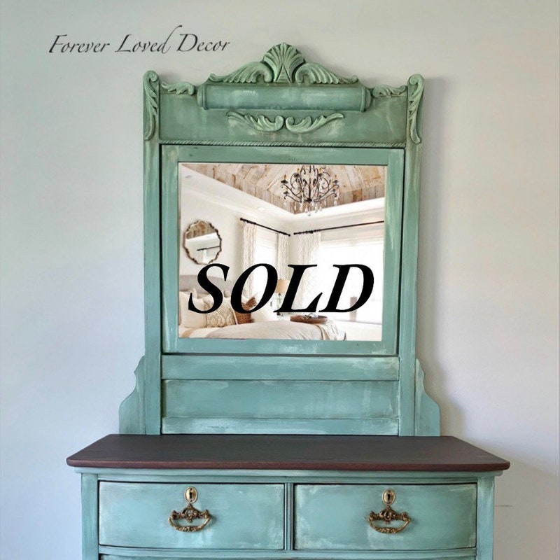 Antique Dresser With Mirror - Etsy