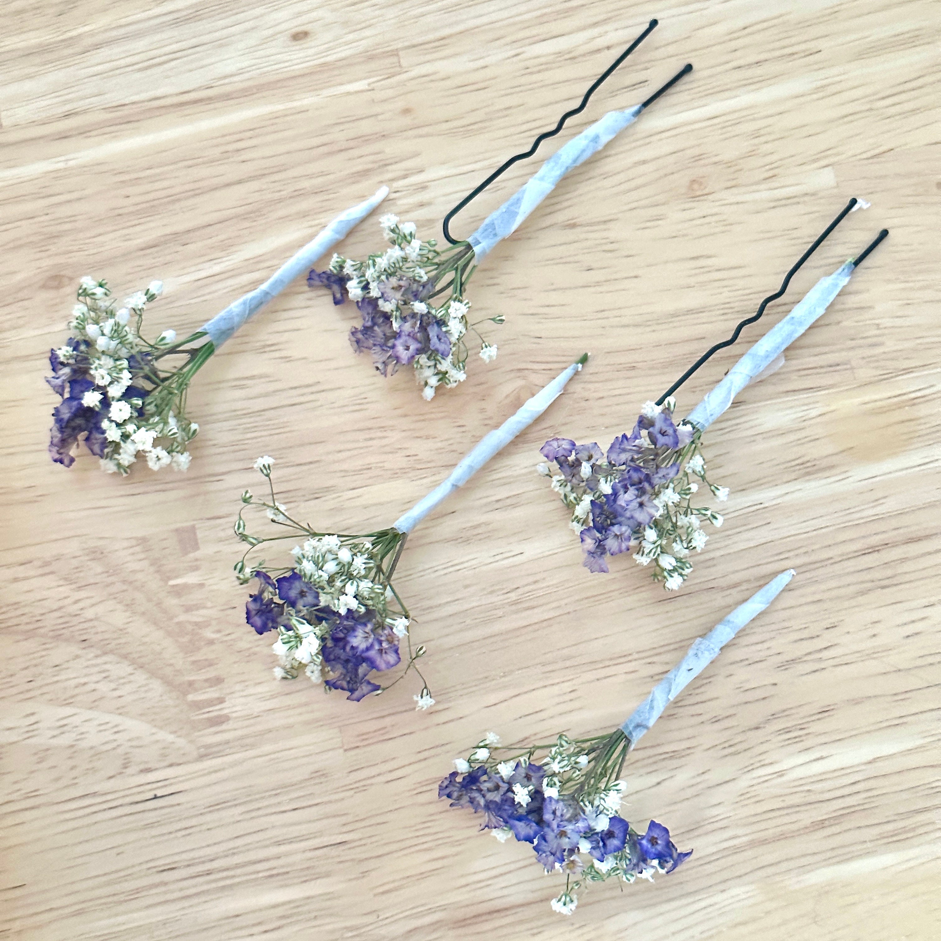 Sea Lavender Flower Hair Pin, Bridal Hair Flowers Pin, Dried Flower ...