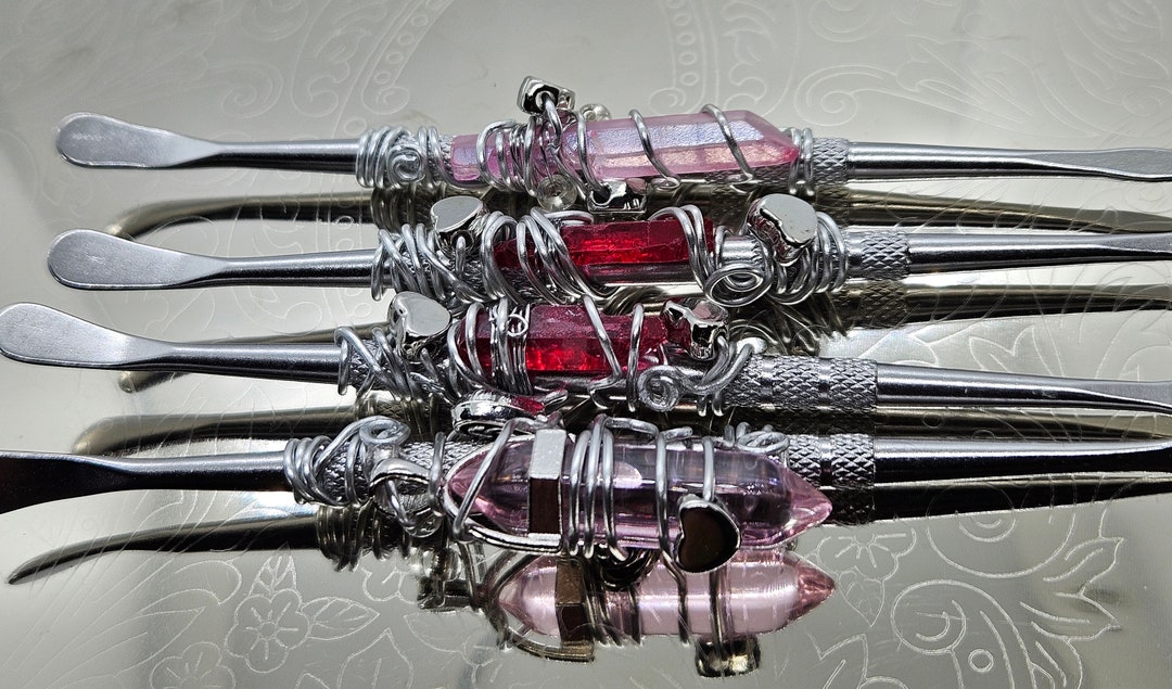 Crystal Pinky Reds Hearts Wax Carving Tool | Crystal Wax Tool | Wax ...