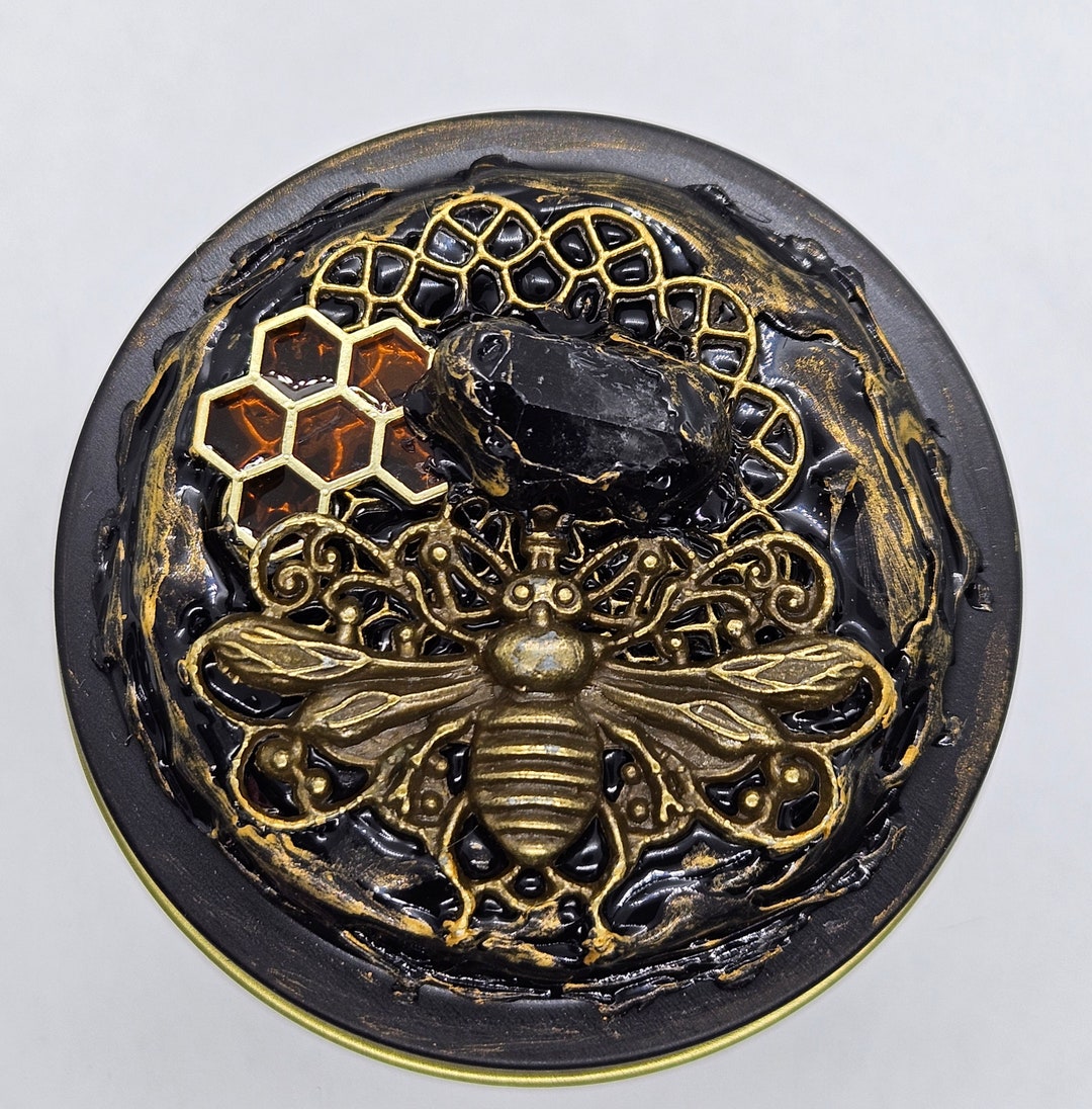 Trinket Tin | Dark Crystal Bee Brass Steampunk Trinket Tin | Steampunk ...