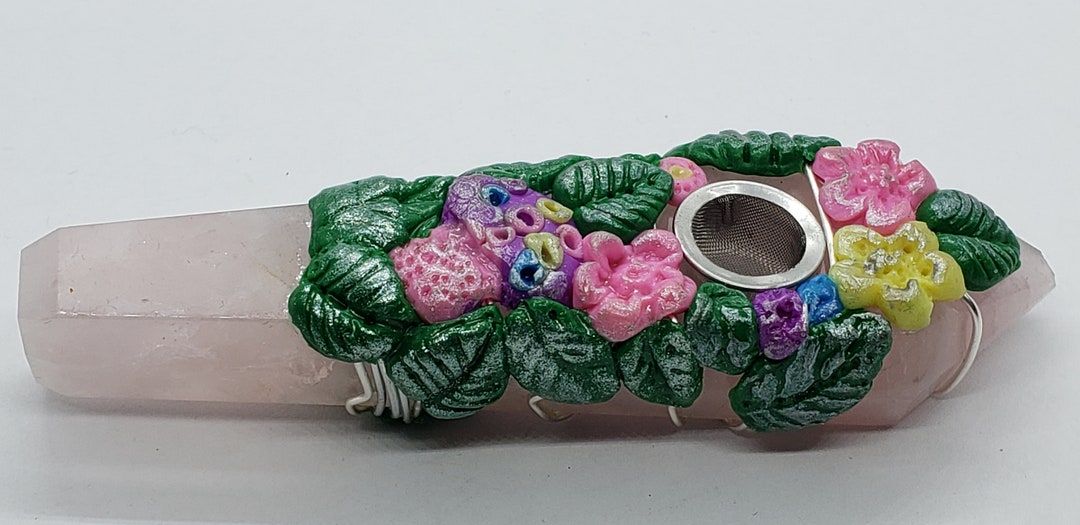 Rose Agate Garden Smoking Pipe - Etsy