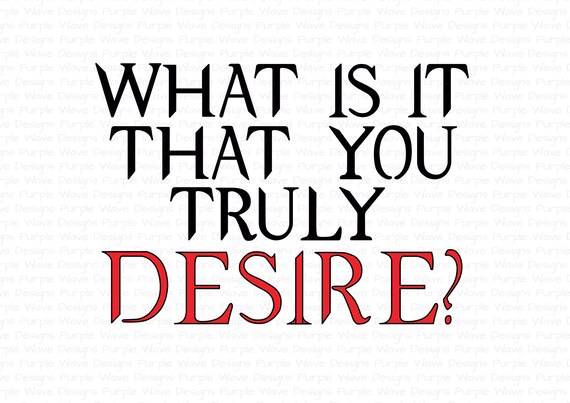 What is it that you truly desire design cut vector digital | Etsy