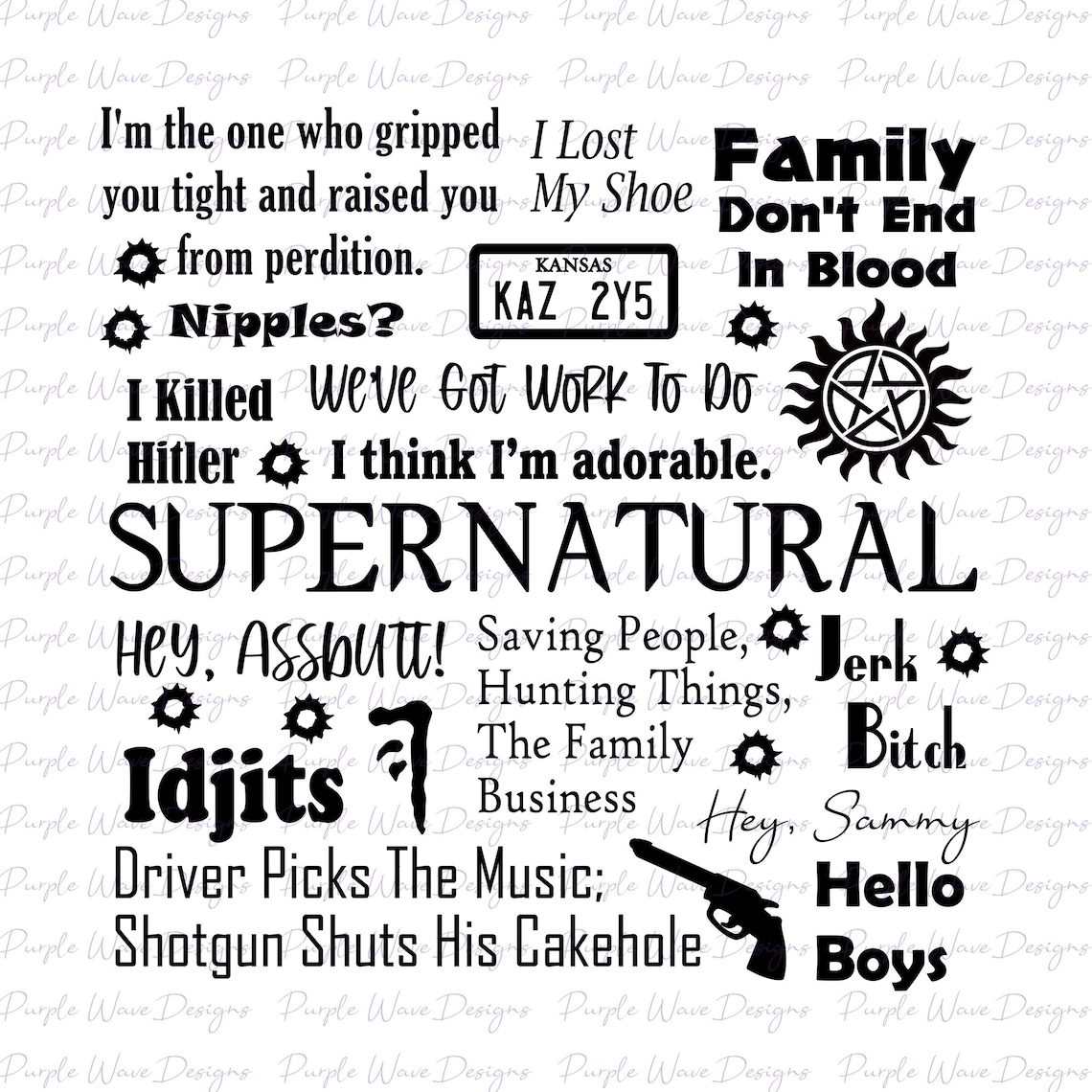 Supernatural Quote Design Cut File Vector Digital Download - Etsy