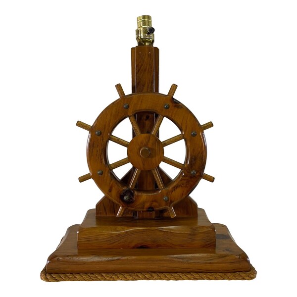 Ship Wheel Lamp - Etsy