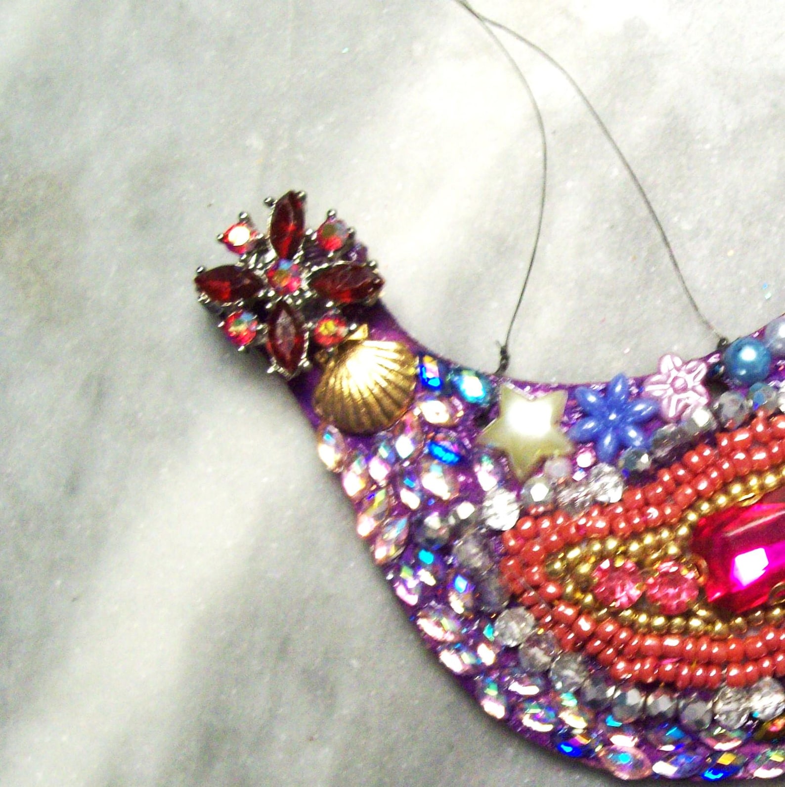 Little Mosaic Bird, With Beadwork and Rhinestones, Sparkle Birds - Etsy