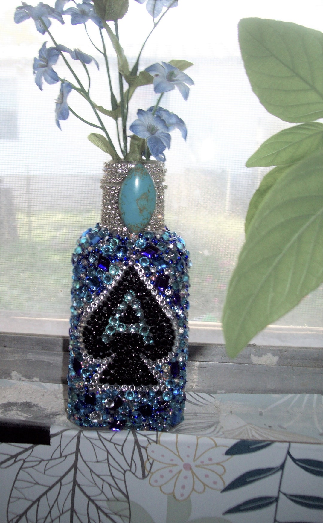 Rhinestone Bottle Ace of Spades Encrusted Mosaic Rhinestone - Etsy