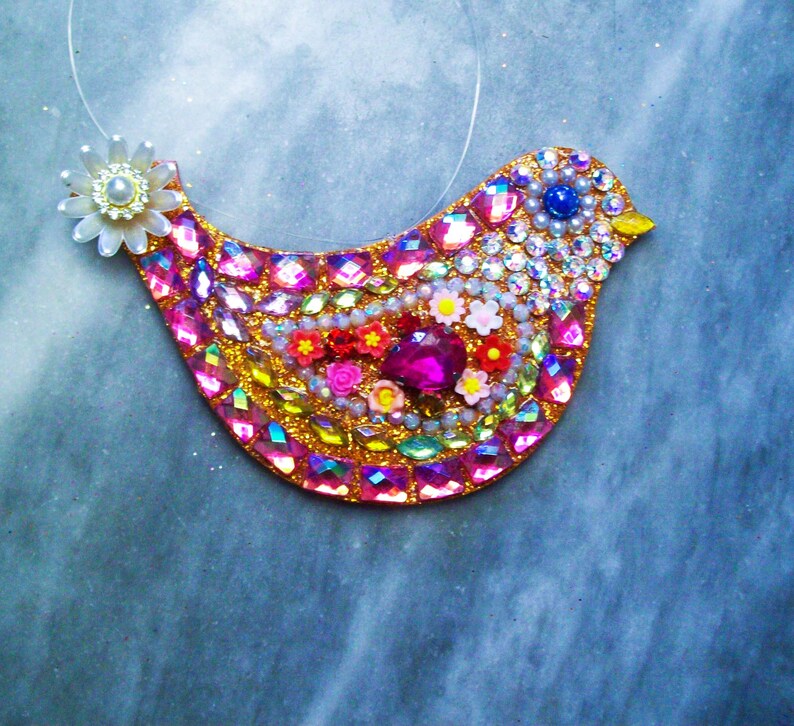 Little Rhinestone Chicks, Pink and Gold - Etsy
