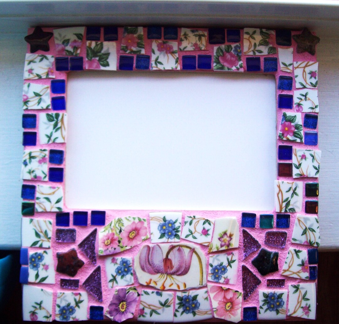 Mosaic Art Frame, Photo Frame - Etsy