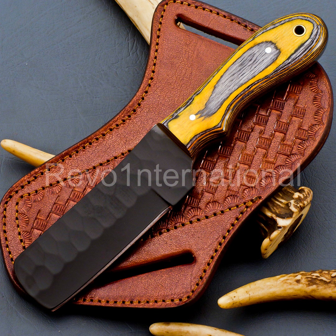 Carbon Steel Cowboy Bull Cutter Knife , EDC Knife, Personalized Knife ...