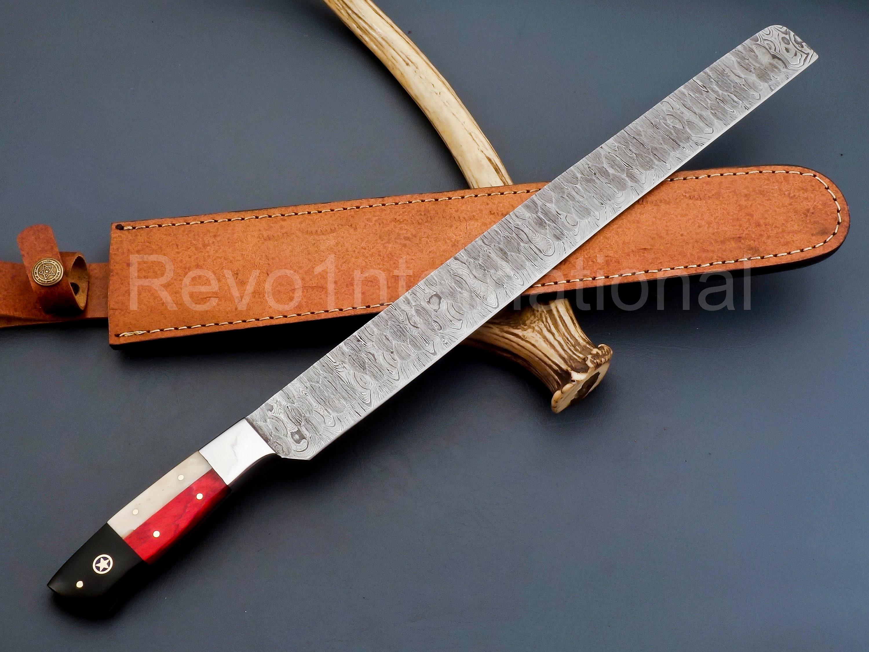 Brisket Knife Long Blade , Sharp Edge for Cutting Steaks , Ribs , BBQ ...