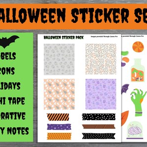 Digital Stickers | Halloween Stickers | Halloween Planner Stickers ...