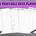 Goth Planner Pages With Day, Week, and Month Printable Planner Daily ...