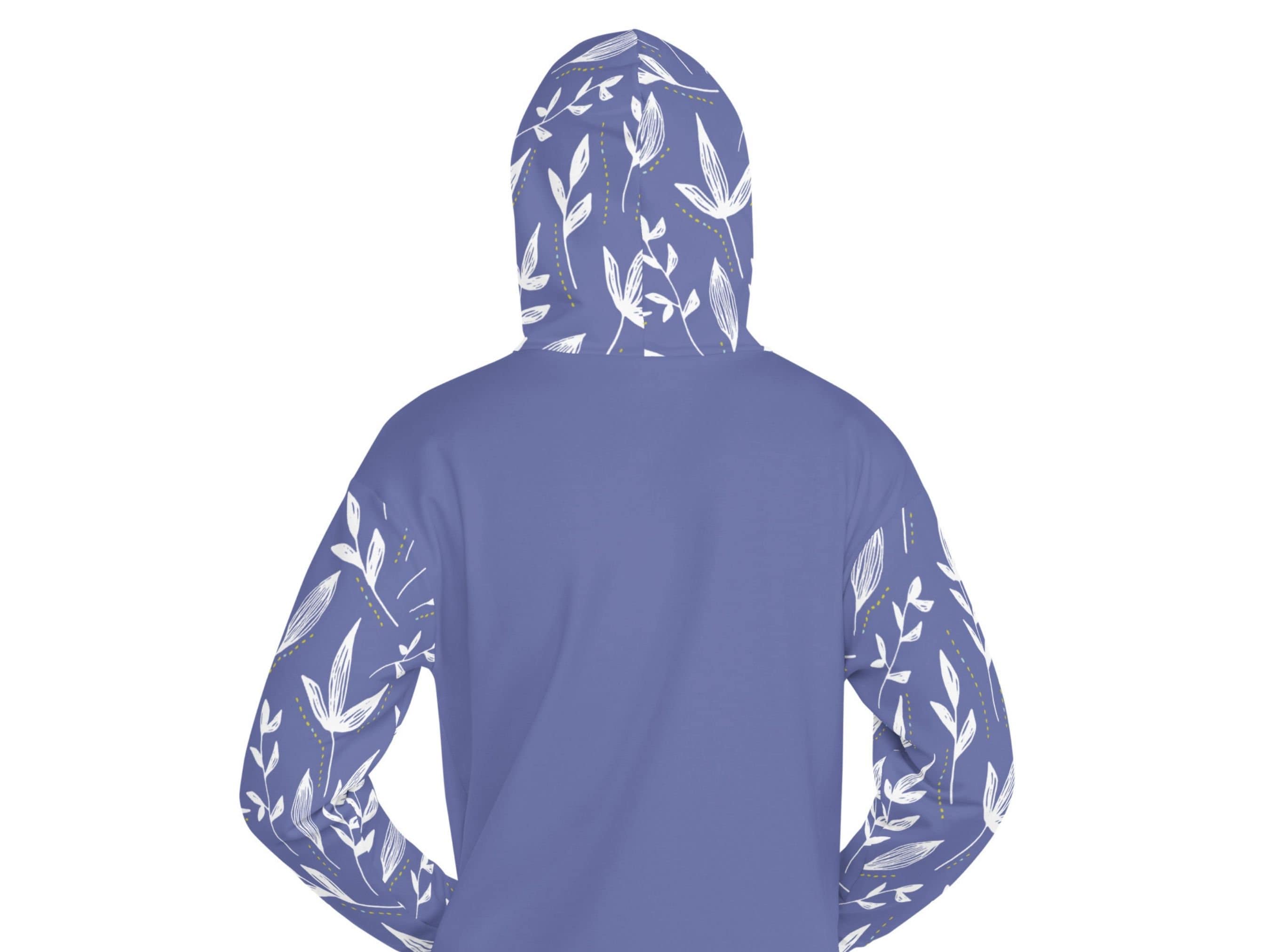 VERY PERIWINKLE | Color Block Hoodie | Unisex Relaxed Fit - Cut and Sew ...