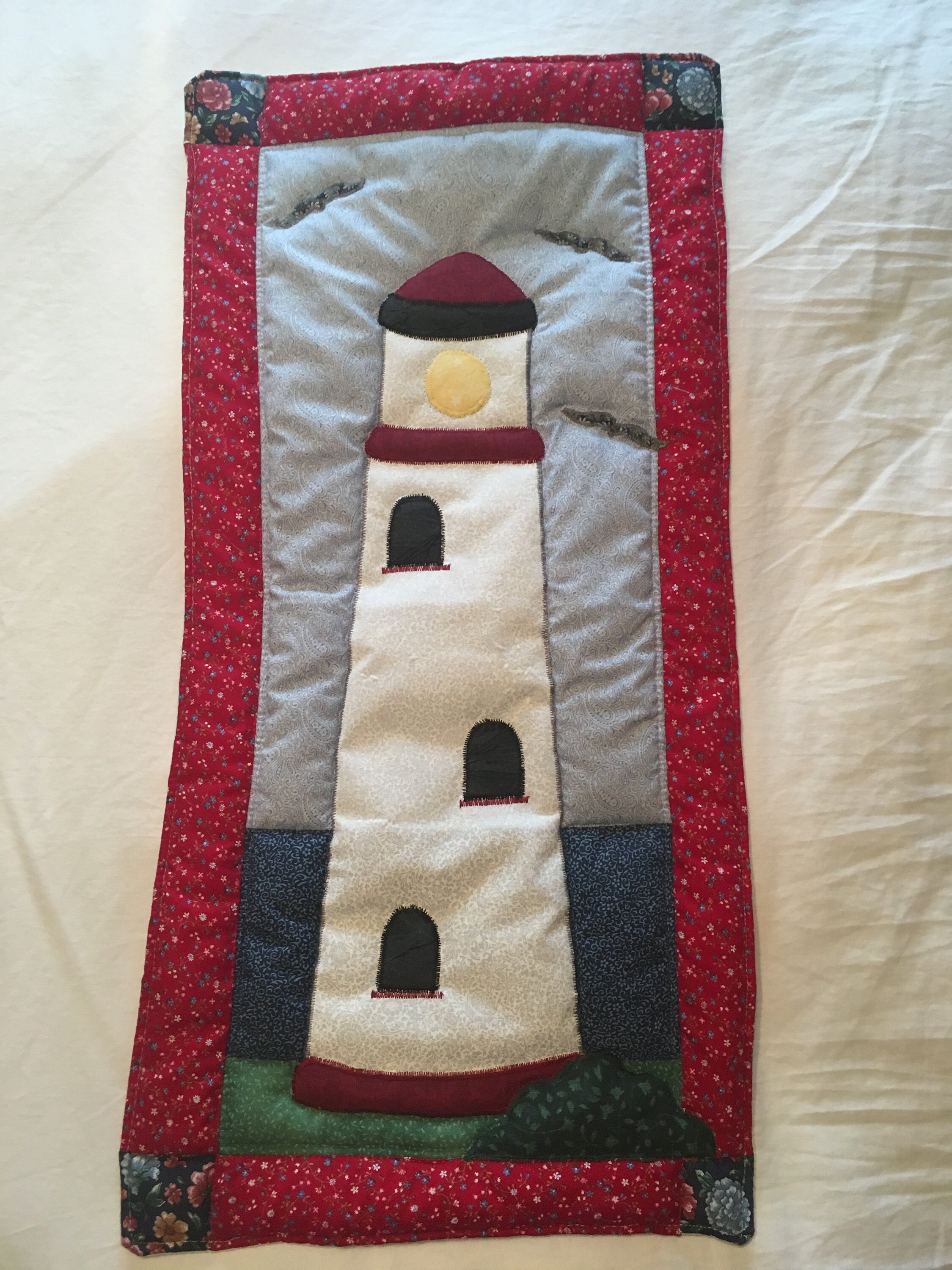 Lighthouse Applique Quilted Wall Hanging - Etsy