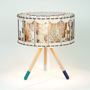 Rotatable Table Lamp: Spinning Kids' Night Light and Nursery Lamp. - Etsy