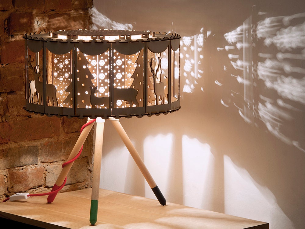 Spinning Shadow Lamp