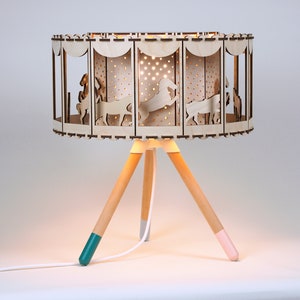Shadow Lamp, Woodland Animals Night Lamp. Toddler Room Light, Perfect ...
