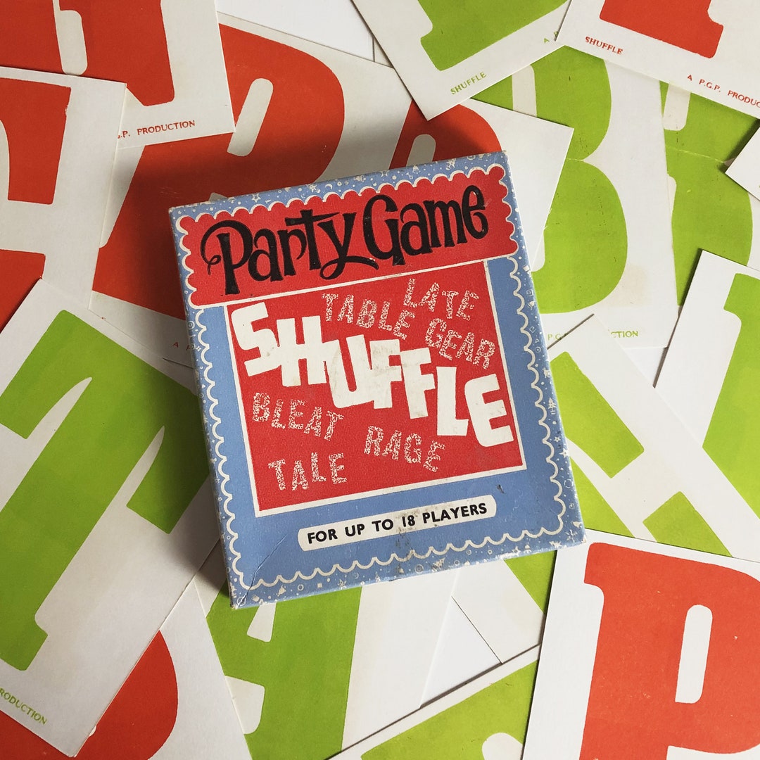 Vintage Party Card Game Shuffle Game No. 84 by P.G.P 1950s - Etsy