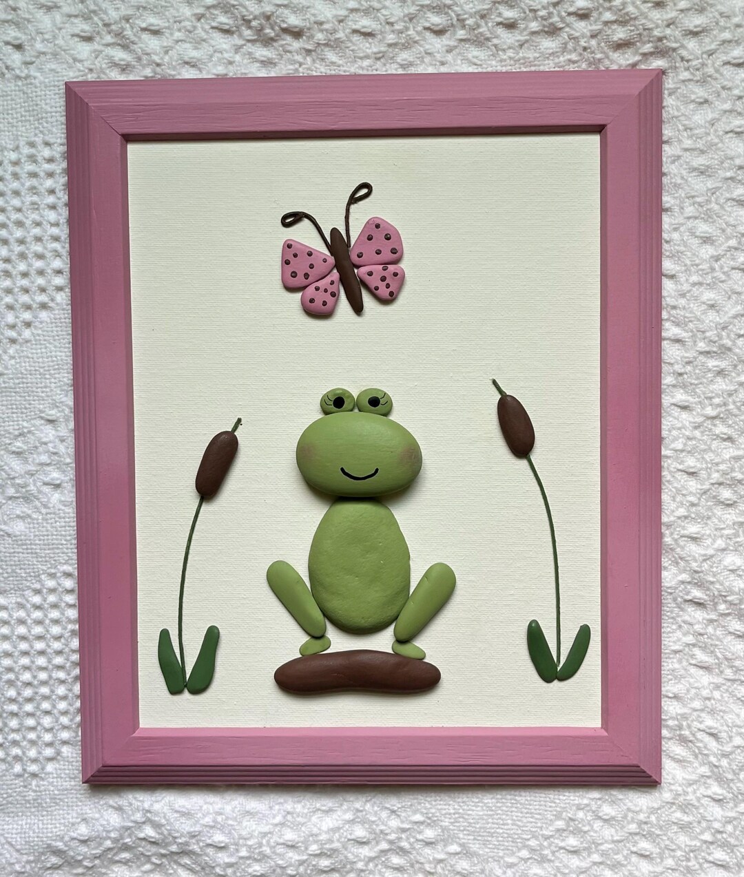 Pebble Frog Wall Art, Framed Nursery Decor - Etsy