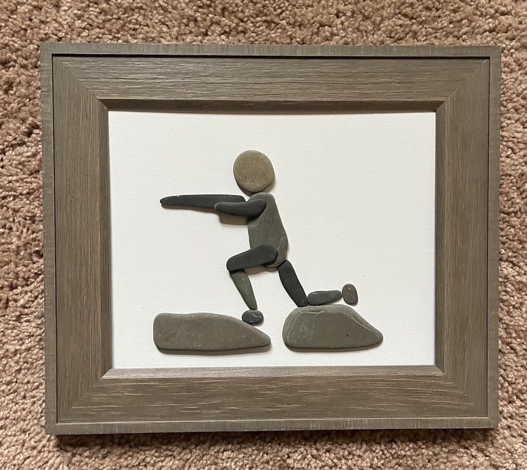 Hunter Pebble Art, Unique Hunter Gift, Hunter Wall Art, Hunter Wall ...