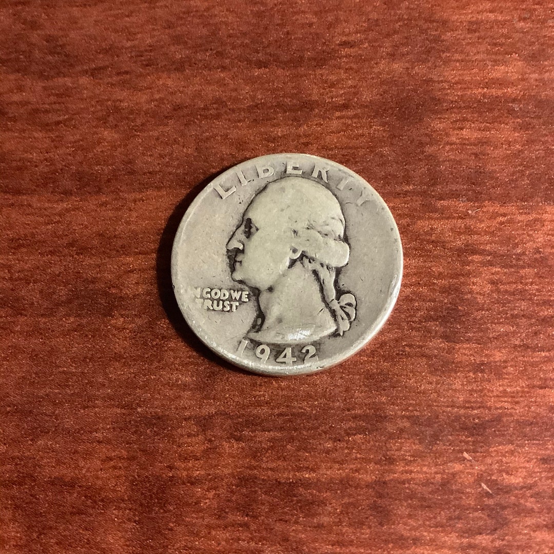 1942 Silver Quarter - Etsy