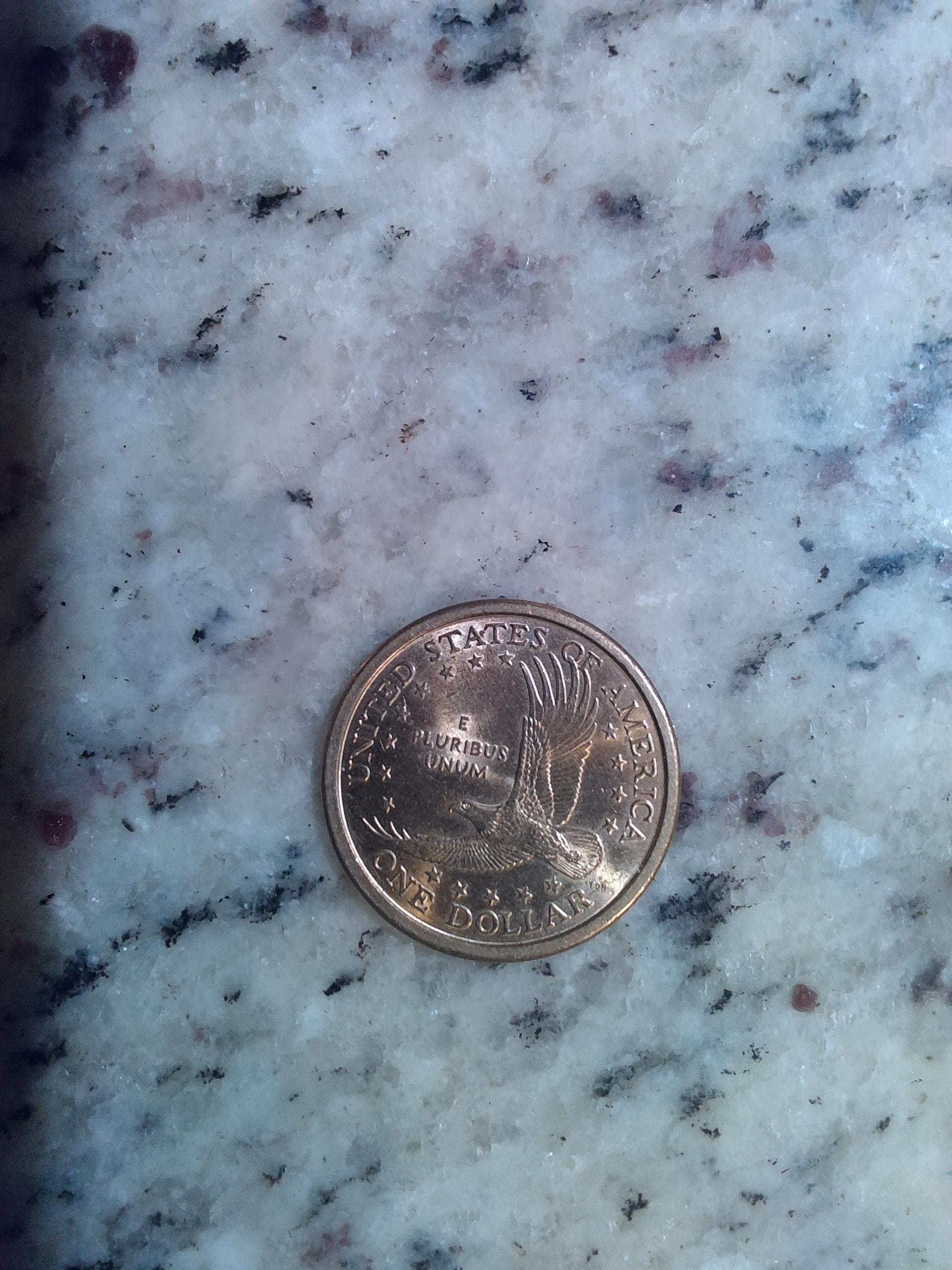 2000 P Sacagawea One Dollar US Liberty Gold Color Coin. Rare and Very ...