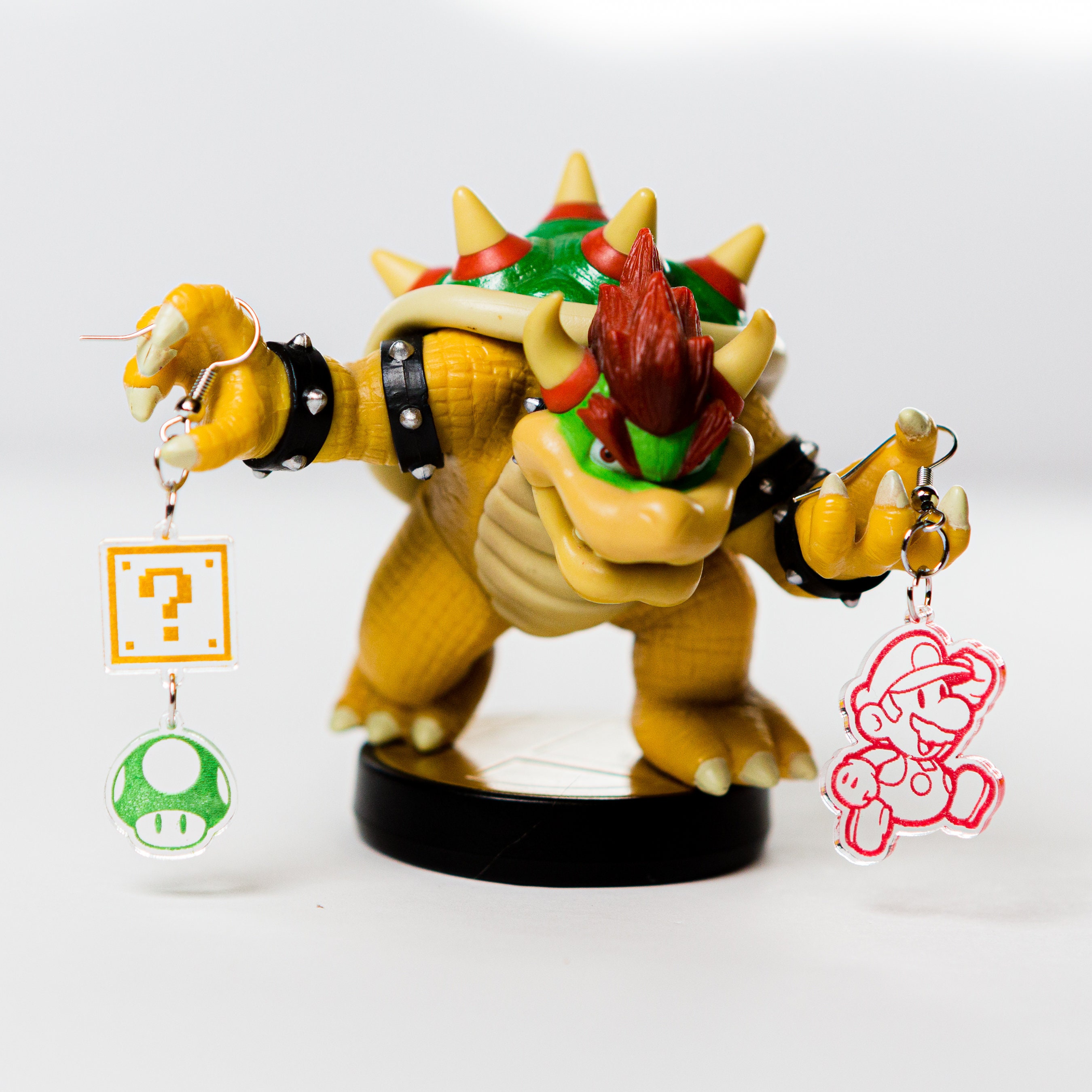 Super Mario Brothers Earrings Laser Cut File | Etsy