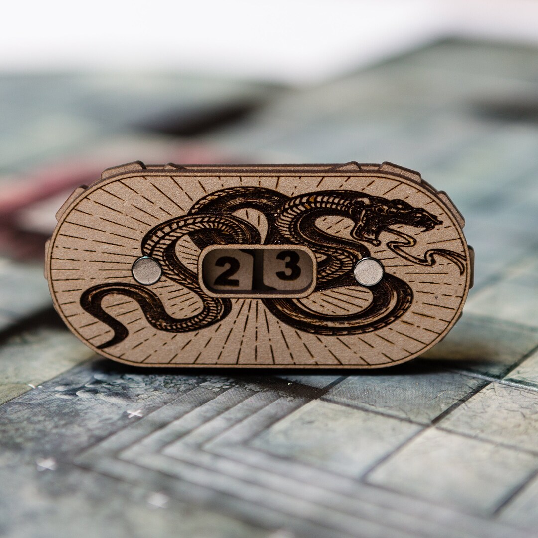 Magic the Gathering Snake Life Counter HP MP Tracker for Dungeons and ...