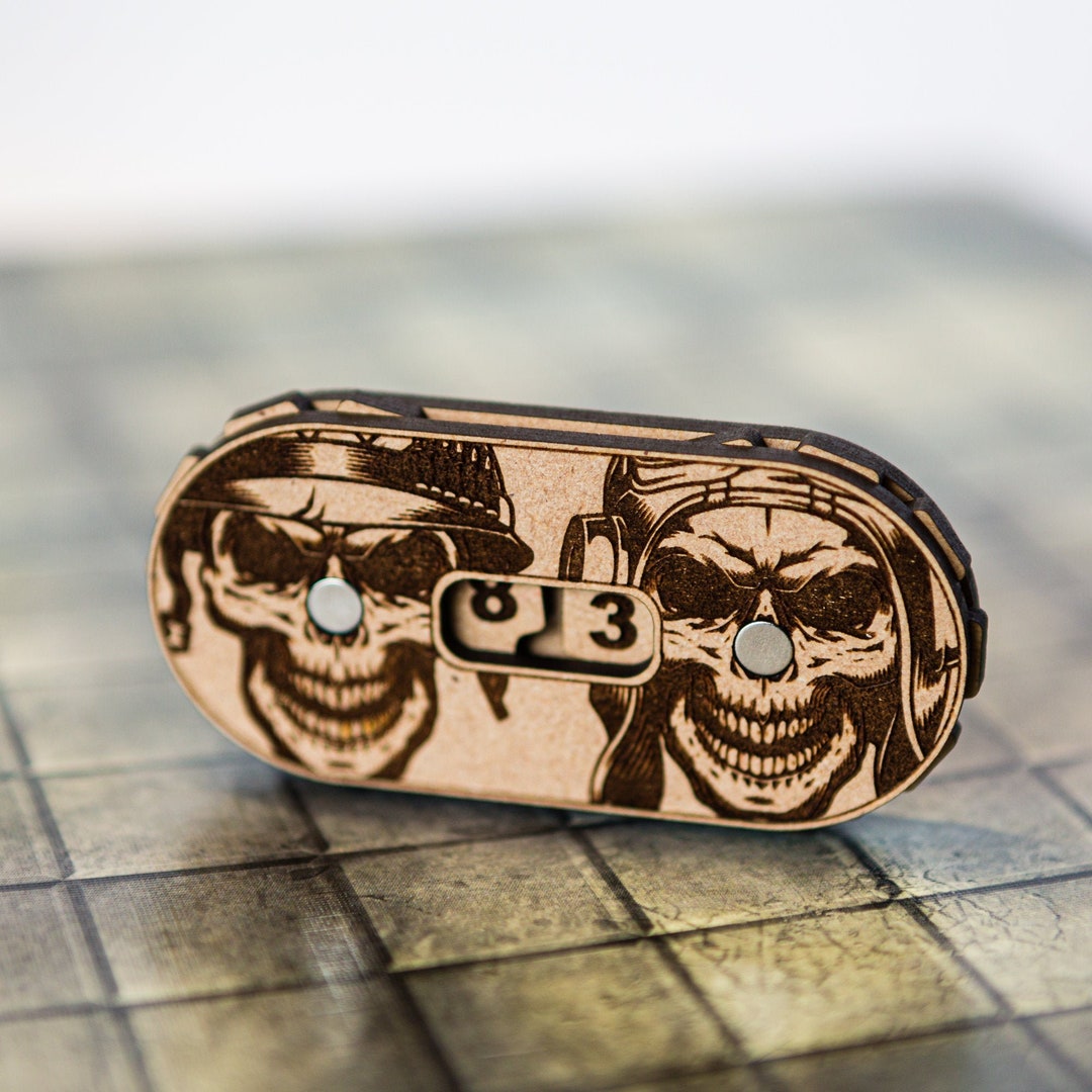 Skull Life Counter Dungeons and Dragons Tracker Magic the - Etsy