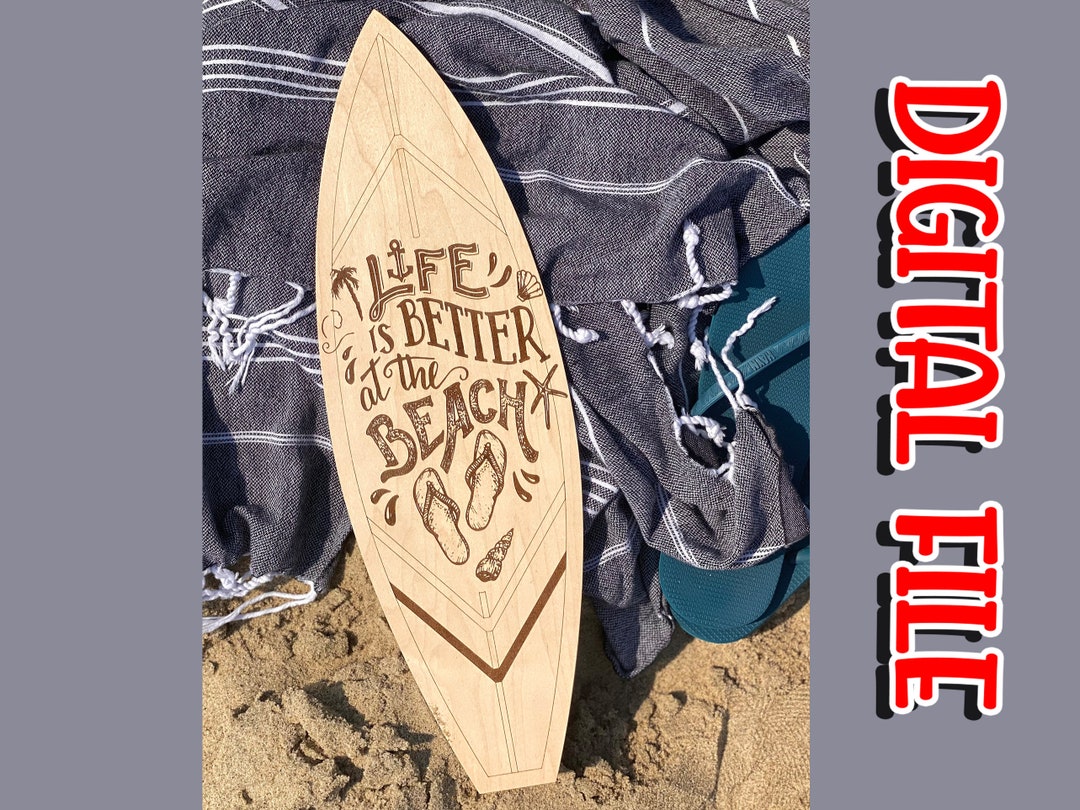 Beach Home Decor Laser Cut File Ocean Summer Vacation - Etsy