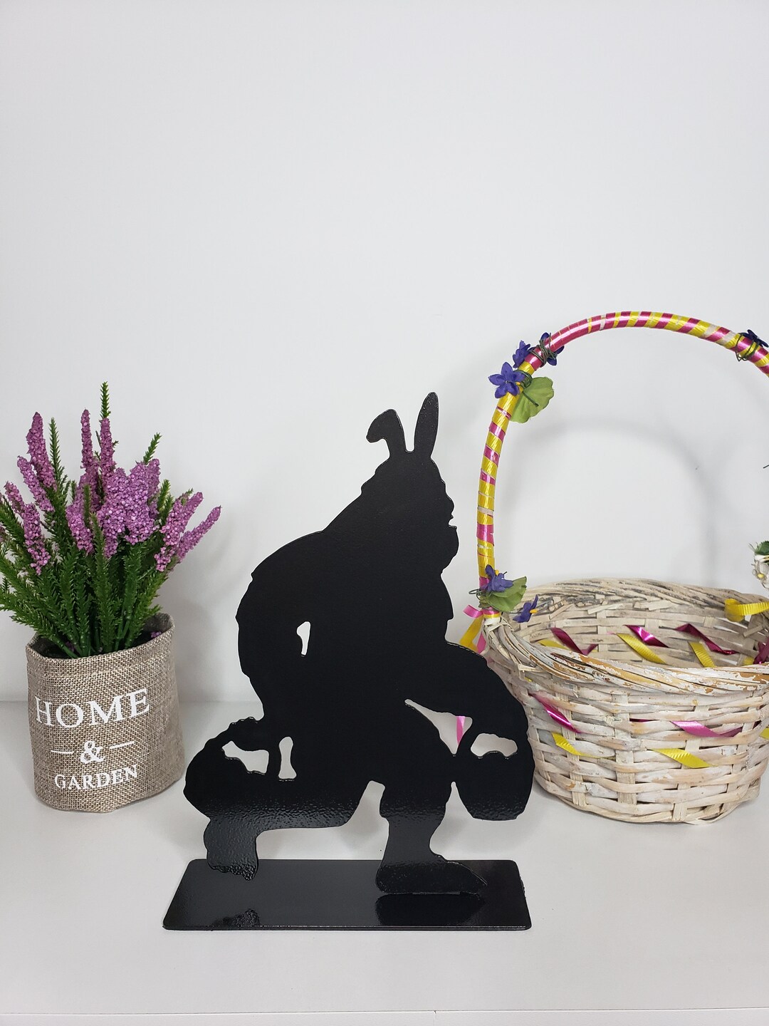 Bigfoot Easter Bunny, Easter Bigfoot, Metal Decor, Easter Home Decor ...