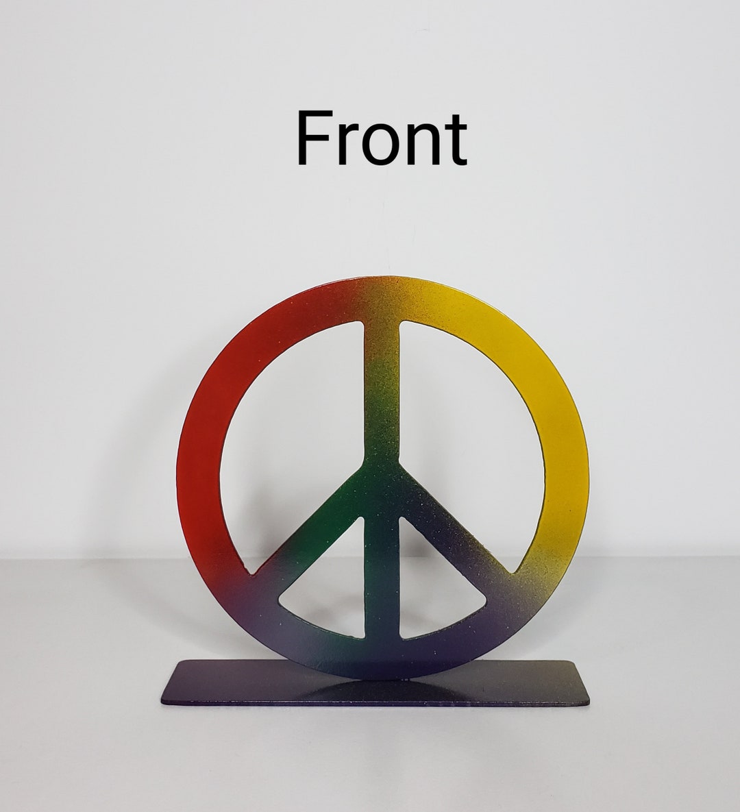 Peace Sign Rustic Steel Simple Home Decor Dorm Room Decor Gift by ...