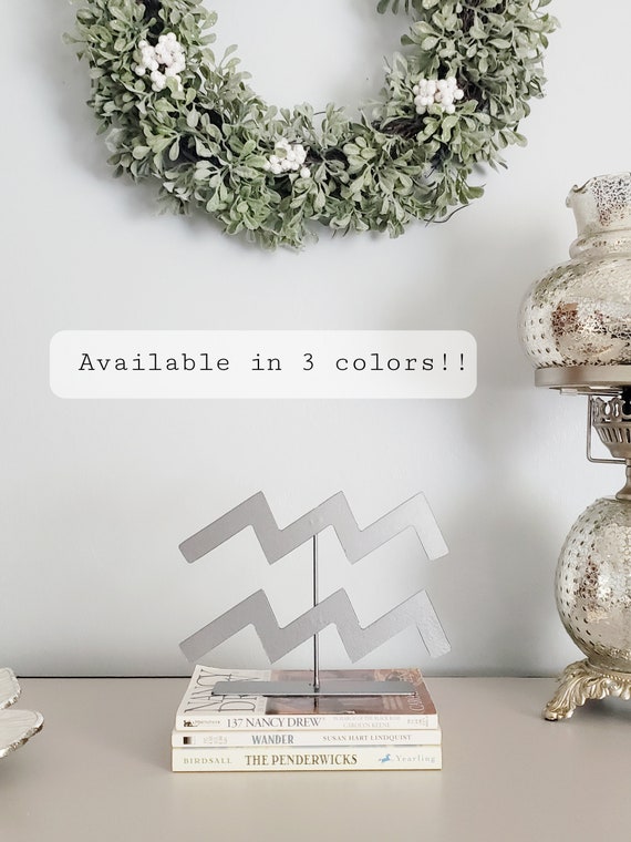 Aquarius Zodiac Rustic Steel Simple Home Decor Dorm Room Decor - Etsy