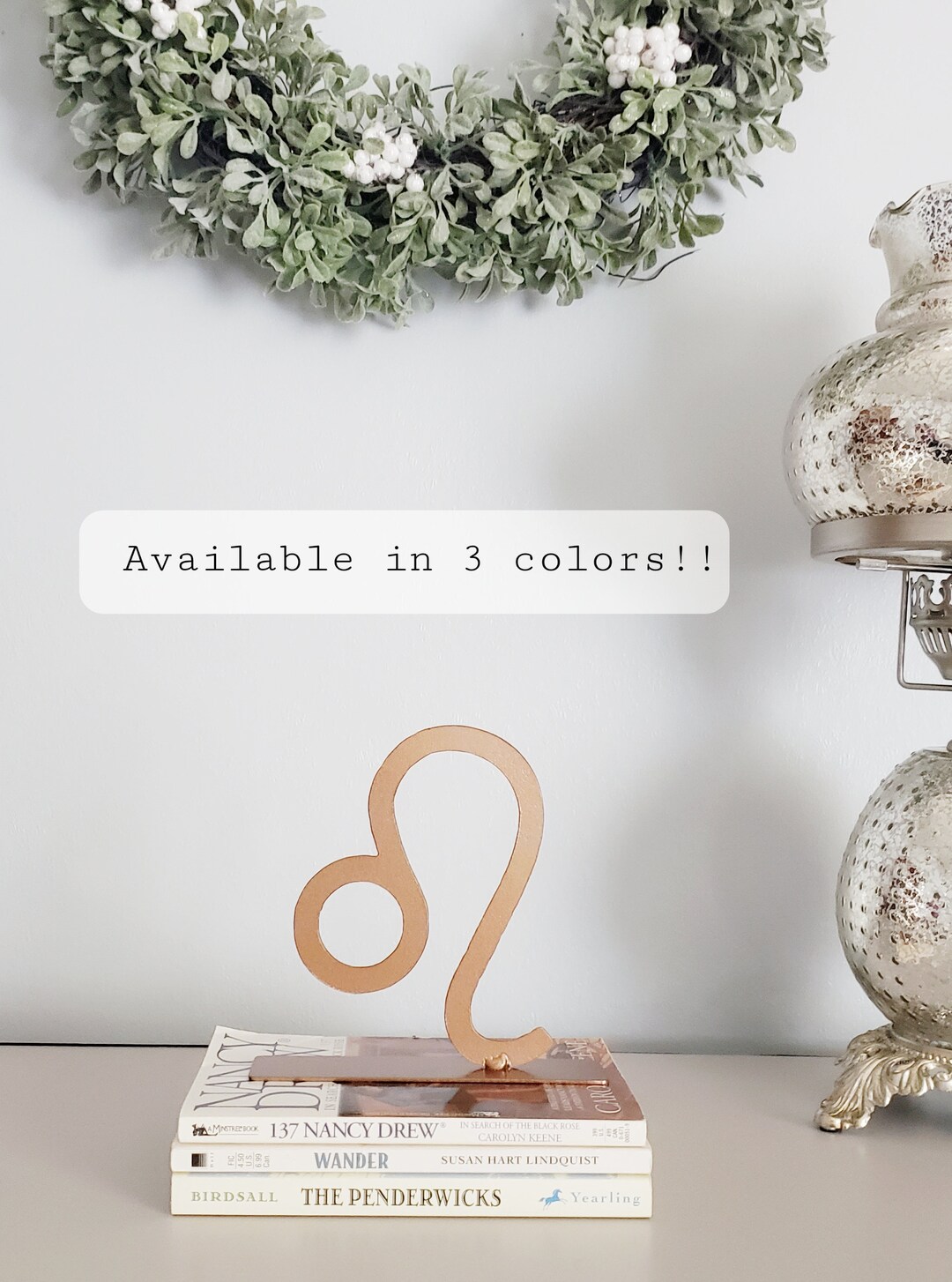 Leo Zodiac Rustic Steel Simple Home Decor Dorm Room Decor Gift by ...