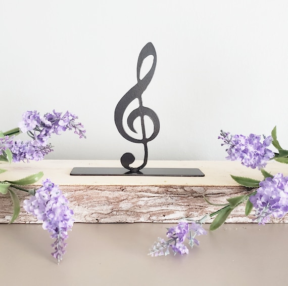 Music Note Home Decor Treble Clef Music Teacher Gift Metal Art - Etsy