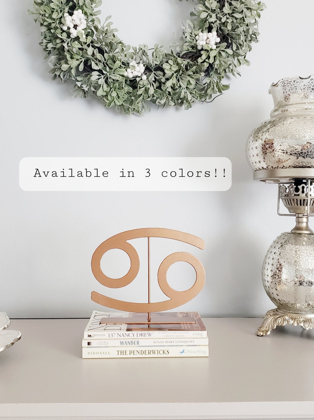 Cancer Zodiac Rustic Steel Simple Home Decor Dorm Room Decor Gift by ...