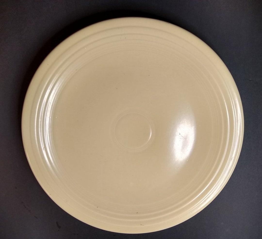 Vintage Fiesta Ivory 15" Chop Plate Homer Laughlin Fiestaware Made in ...