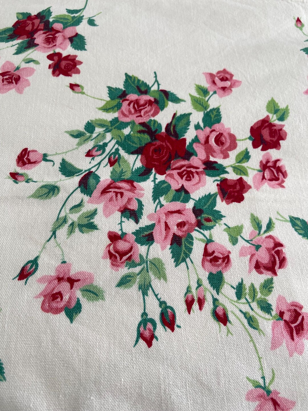 Gorgeous Vintage Wilendure Pink Roses Tablecloth - Etsy