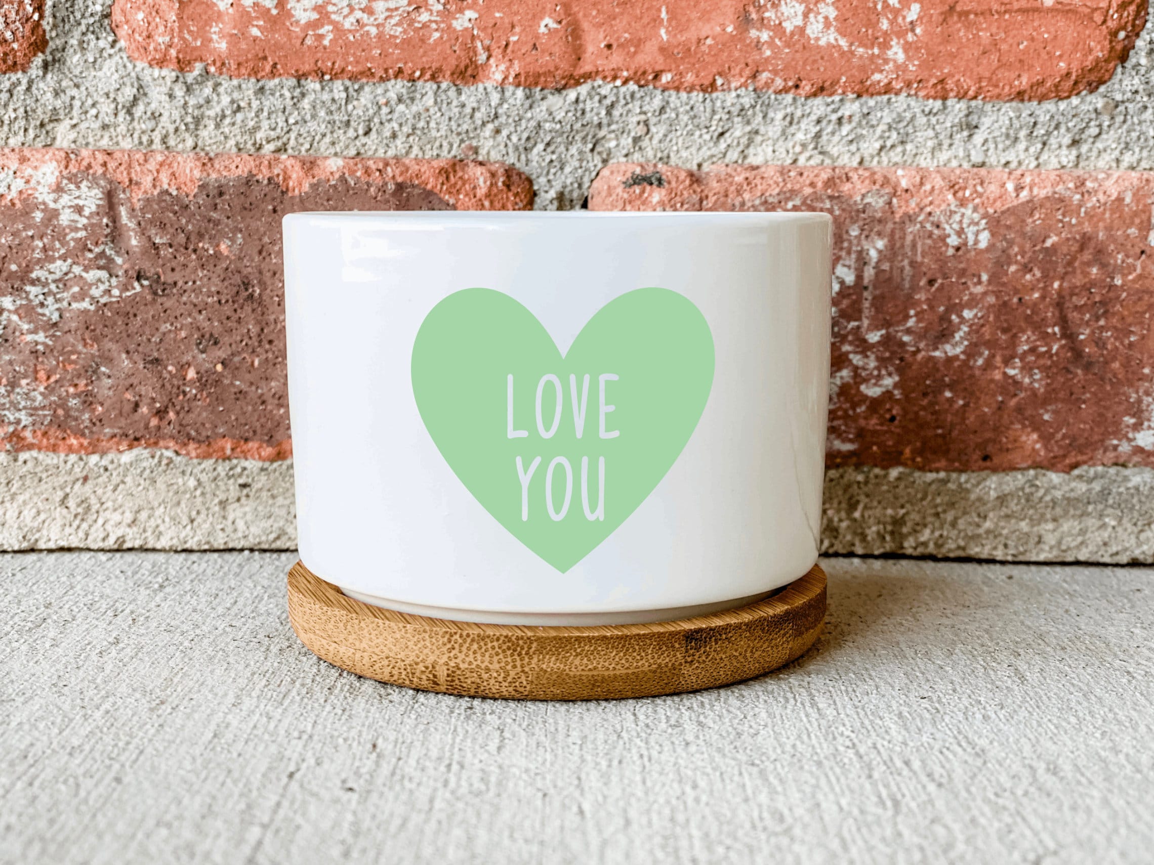 Love You Succulent Planter Small Ceramic Planter Pot With - Etsy UK