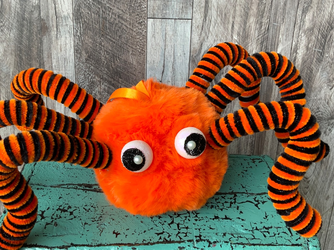 Spider, Orange, Orange Fur Spider, Halloween, Halloween Decor, H5xw15 ...